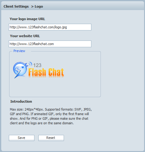 Logo - User Manual of 123 Flash Chat Server Software Version 9.4