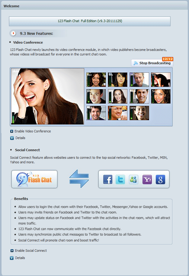 User Manual of 123 Flash Chat Server Software Version 9.4