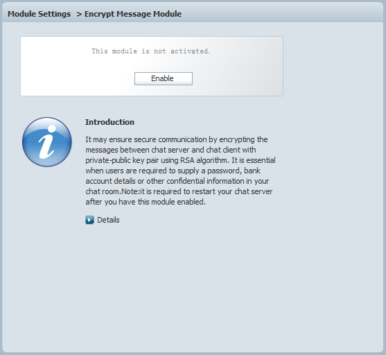 Encryp-Message Module - User Manual of 123 Flash Chat Server Software ...