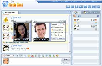 123 Flash Chat Version 9.4 Demo
