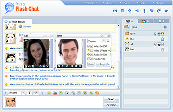 123 Flash Chat Version 9.4 Demo